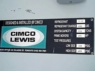 Cimco-Lewis Shell and Tube Heat Exchanger