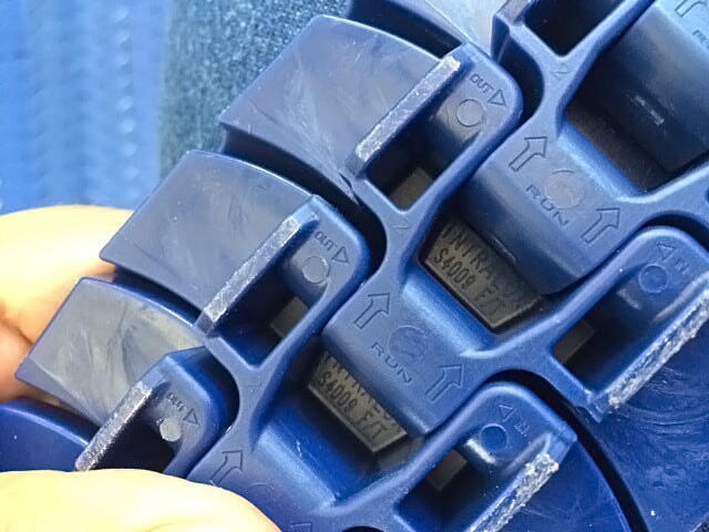 Blue Intralox Tabletop Conveyor Belting - 3.25 in