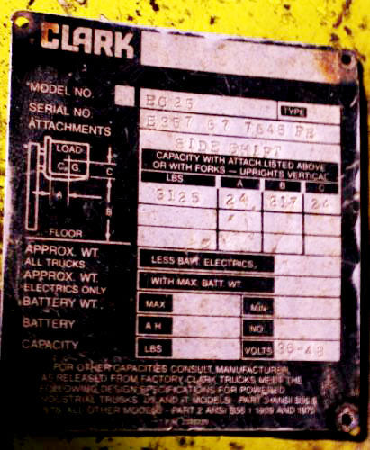 Clark 3,000 lb. Forklift