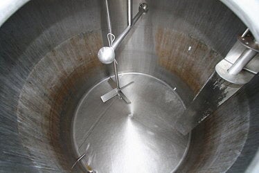 DCI Vertical Stainless Steel Steam Jacketed Process Tank with Agitator