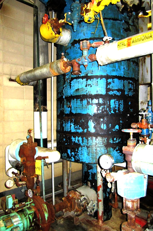 Frick Vertical Ammonia Recirculator - 42 in. dia. x 13 ft. H.