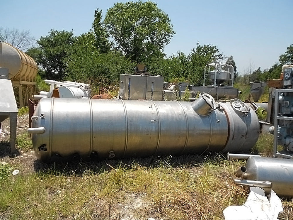 Mojonnier Stainless Steel Vacuum Pan Evaporator-1,300 Gallon