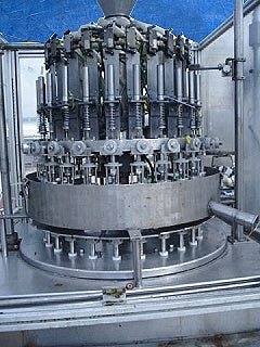 MRM Elgin 24-Head Liquid Rotary Time/Pressure Filler