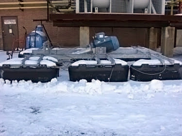 Pond Aerator from an Aeration Float System - 100 HP