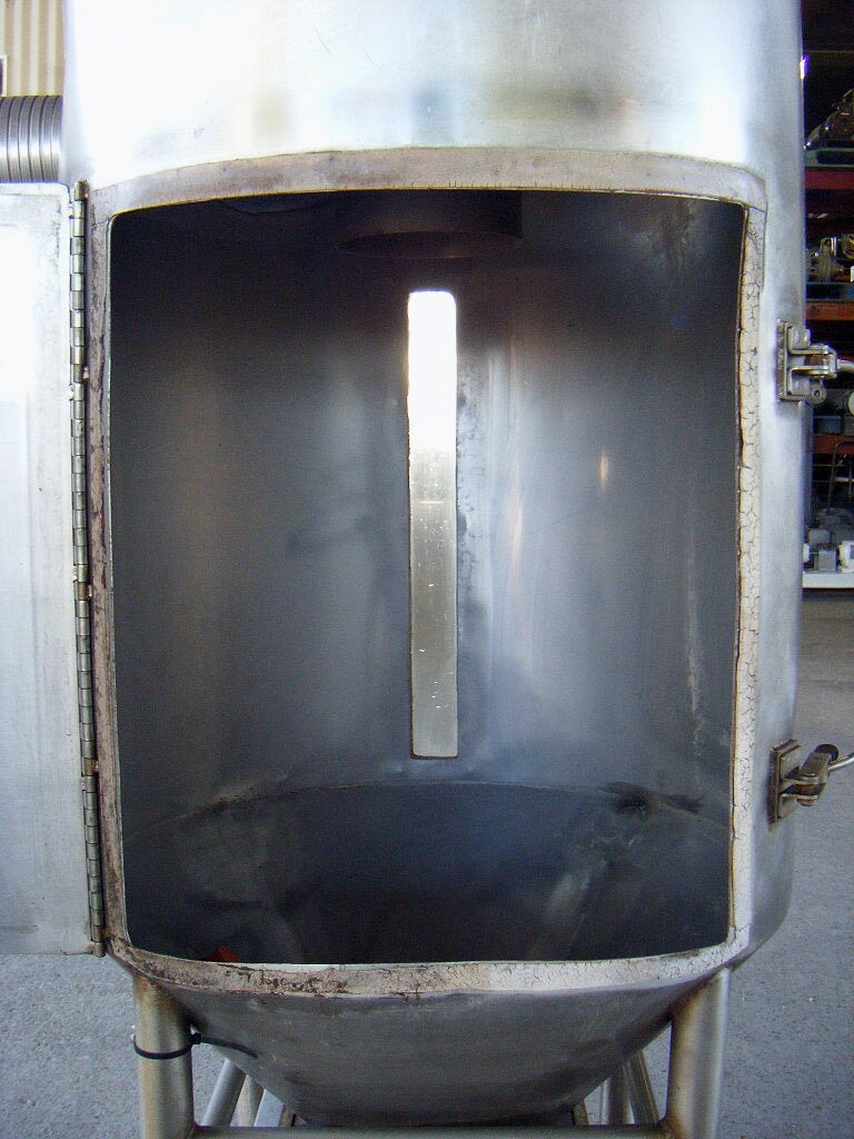 Stainless Steel Cyclone Tank with Airlock - 60 Gallons