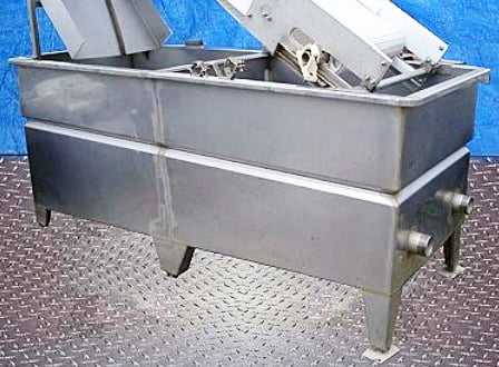 Used SS Tank with Dewatering Elevator Conveyor (550 Gal)