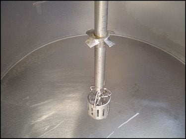 Stainless Steel Tank with Admix Rotosolver High Shear Mixer - 200 Gall