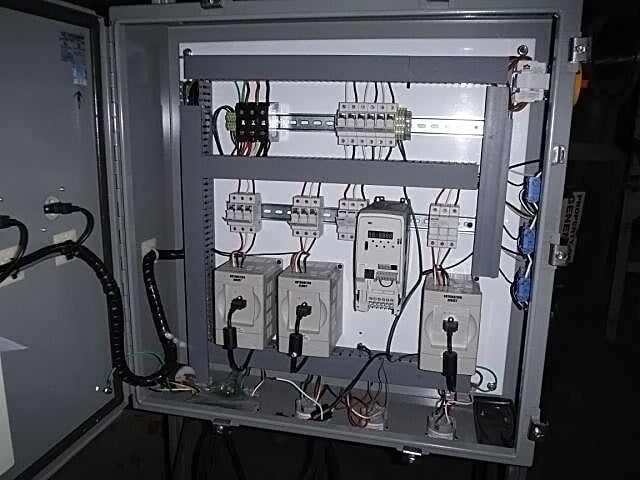 Wiegmann Control Panel with 4 VFD Controllers - 2 HP